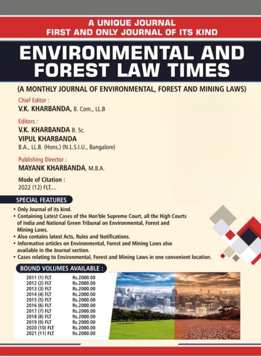 Environmental and Forest Law Times (Monthly) | 2026 Annual Subscription ...